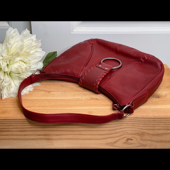 Stone Mountain Accessories | Bags | Stone Mountain Genuine Red Leather ...